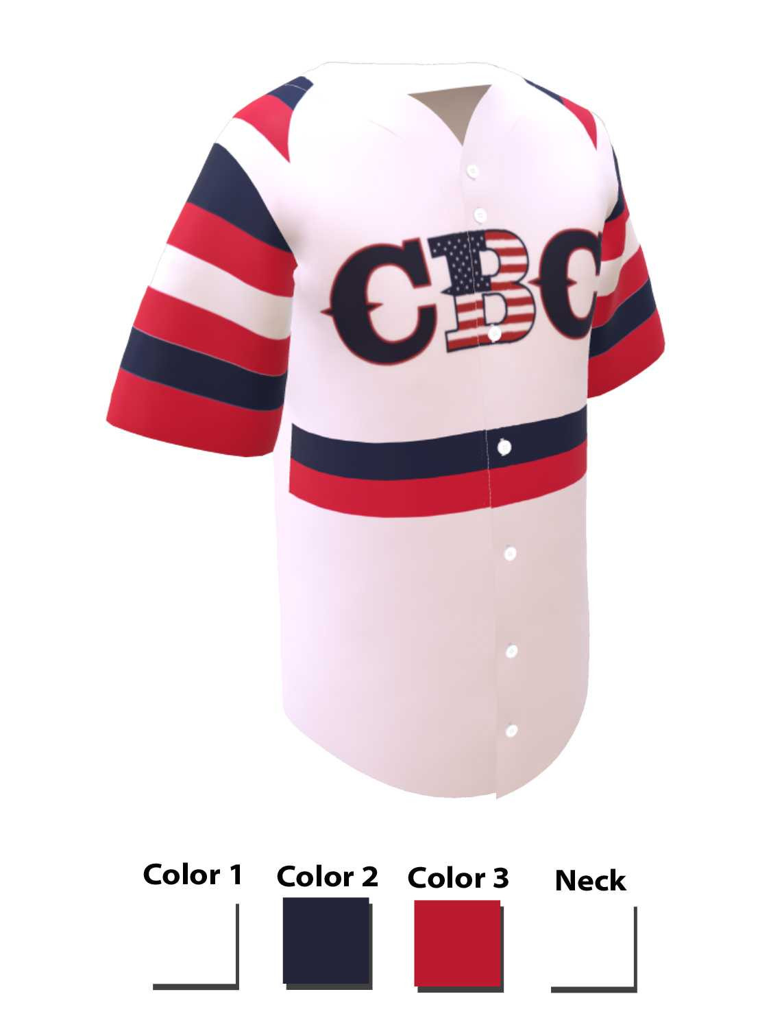 Control Series - "Dinger" Custom Sublimated Button Front Baseball Jersey