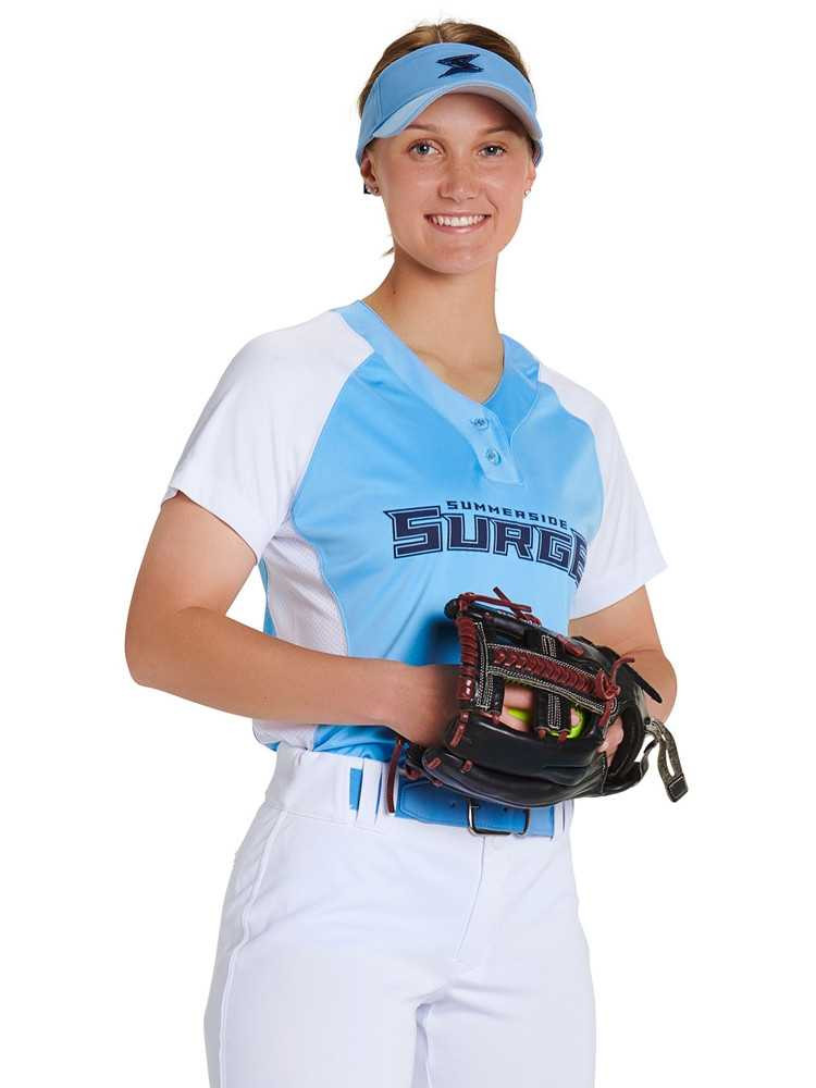 Girls "Infinite" Two-Button Softball Jersey - All Sports Uniforms