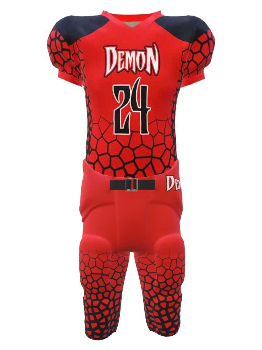 Saver Series - "Demon" Custom Sublimated Football Set - All Sports Uniforms