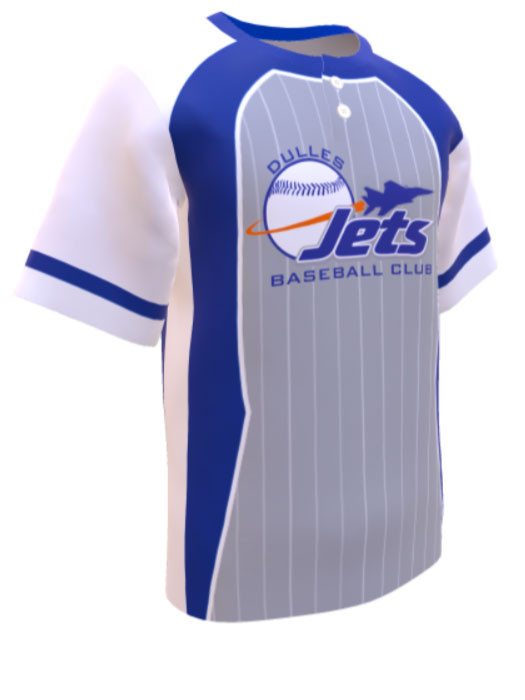 2 Button Sublimated Baseball Jerseys | Control Series Jersey