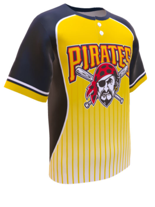 2 Button Sublimated Baseball Jerseys | Control Series Jersey