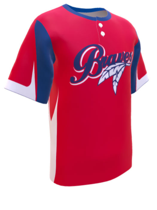 2 Button Sublimated Baseball Jerseys | Control Series Jersey