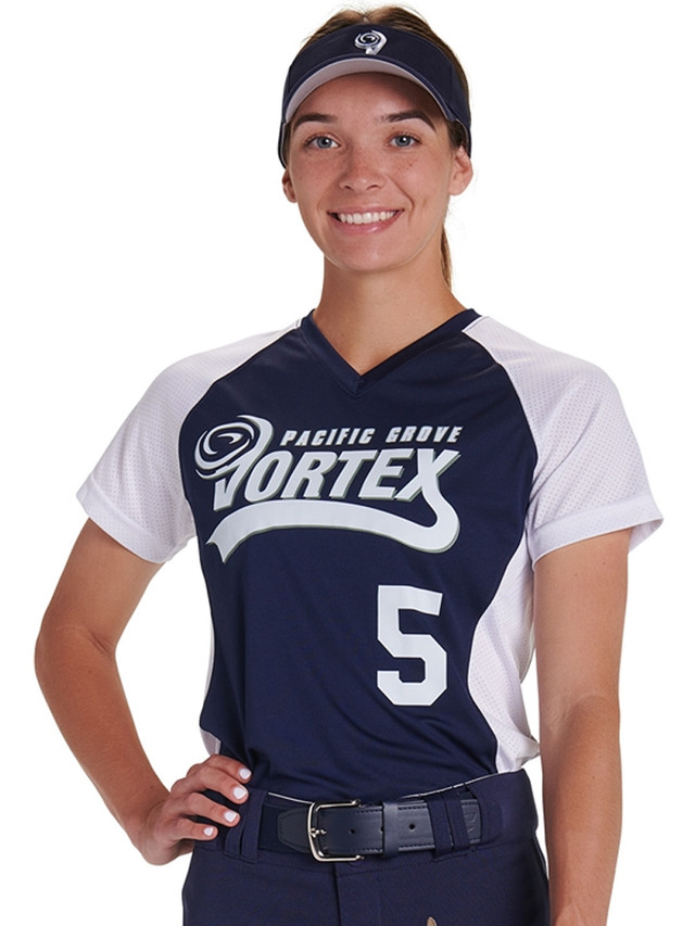 Girls "Mentor" V-Neck Softball Jersey - All Sports Uniforms