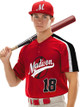 Adult "Smooth Performance Brushback" Two-Button Baseball Jersey - All ...