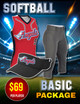 Softball - Custom Sublimated Uniforms - Package Deals - All Sports Uniforms