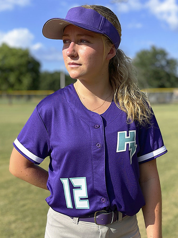 Girls "Method" Button Front Softball Jersey - All Sports Uniforms