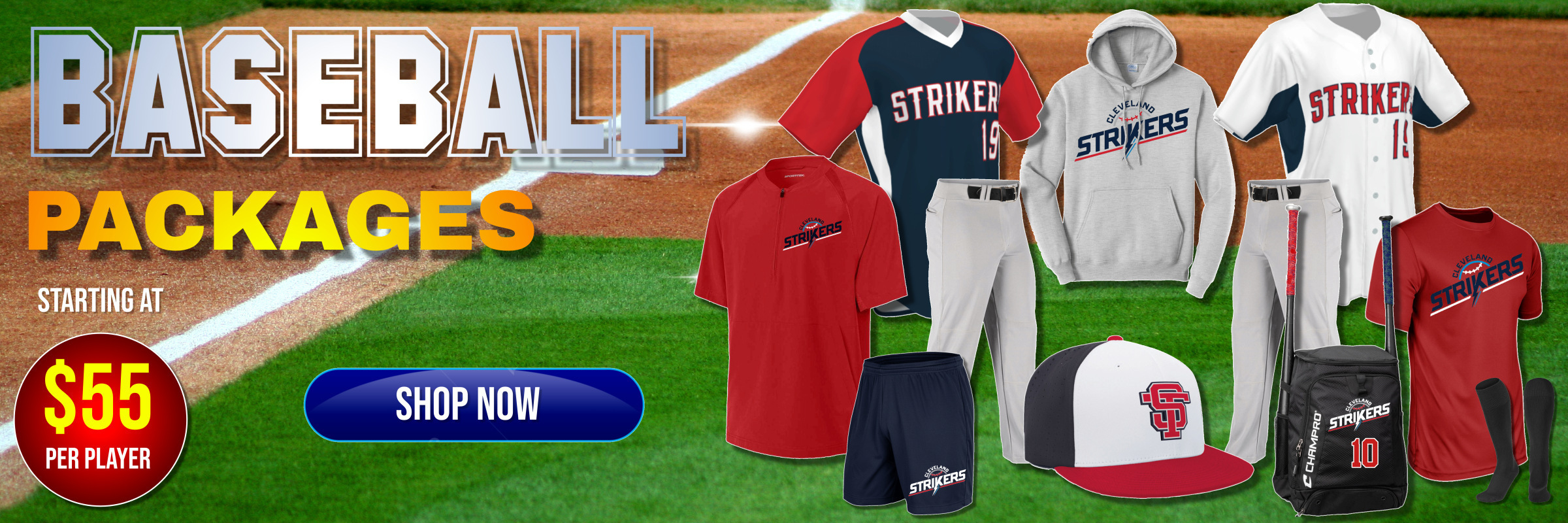 Shop Baseball Uniforms | Customised Baseball Uniforms