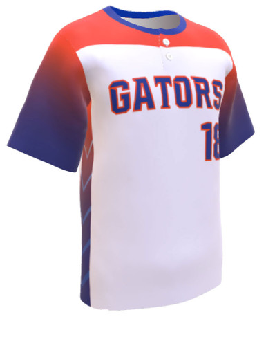 Control Series Premium - "Gator" Custom Sublimated 2 Button Baseball Jersey