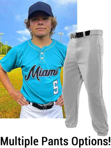 Adult/Youth "Vandal" Two-Button Baseball Uniform Set - All Sports Uniforms