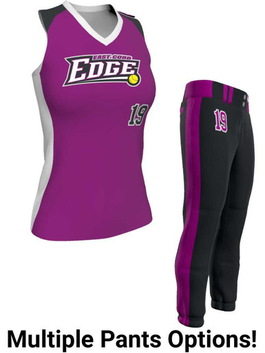 Control Series Premium "Curve" Custom Sublimated Racerback Softball Set ...