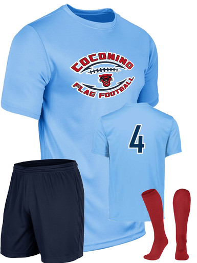 Adult/Youth "Juke" Decorated Flag Football Set - All Sports Uniforms