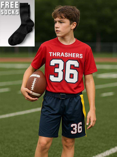 Adult/Youth "Crusher 2" Flag Football Set - All Sports Uniforms