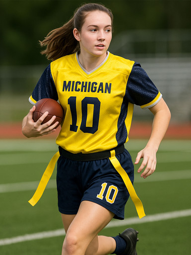 Saver Series - Girls "Prime Time" Custom Sublimated Flag Football ...