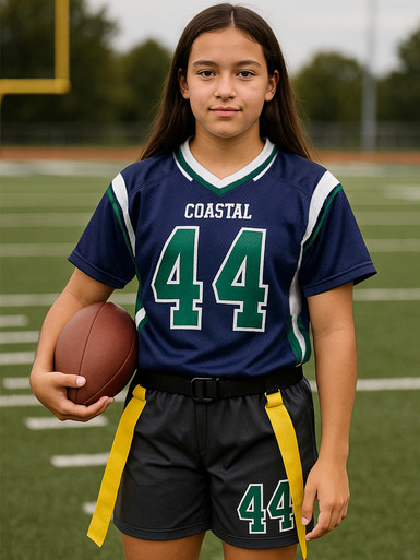 Saver Series - Girls "Blitz" Custom Sublimated Flag Football Set - All ...