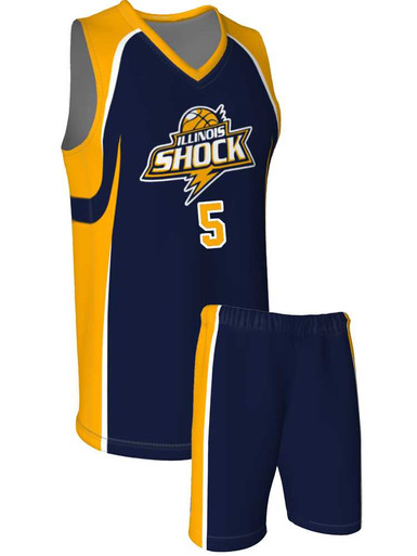 Custom Sublimated Basketball Uniform | Buckets Basketball Uniform
