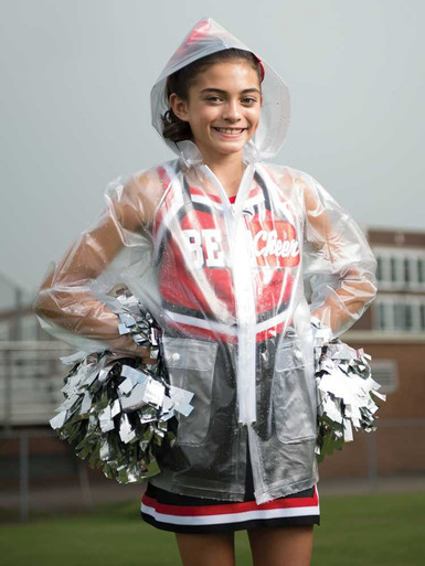 Womens/Girls Clear Rain Jacket
