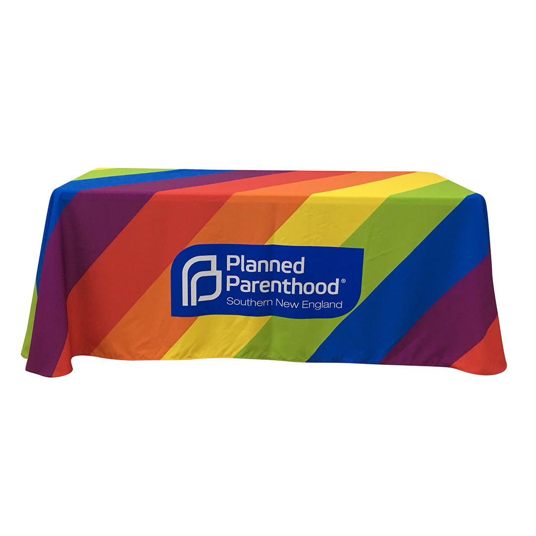 4-Sided Closed-Back Edge to Edge Custom Printed Tablecloth