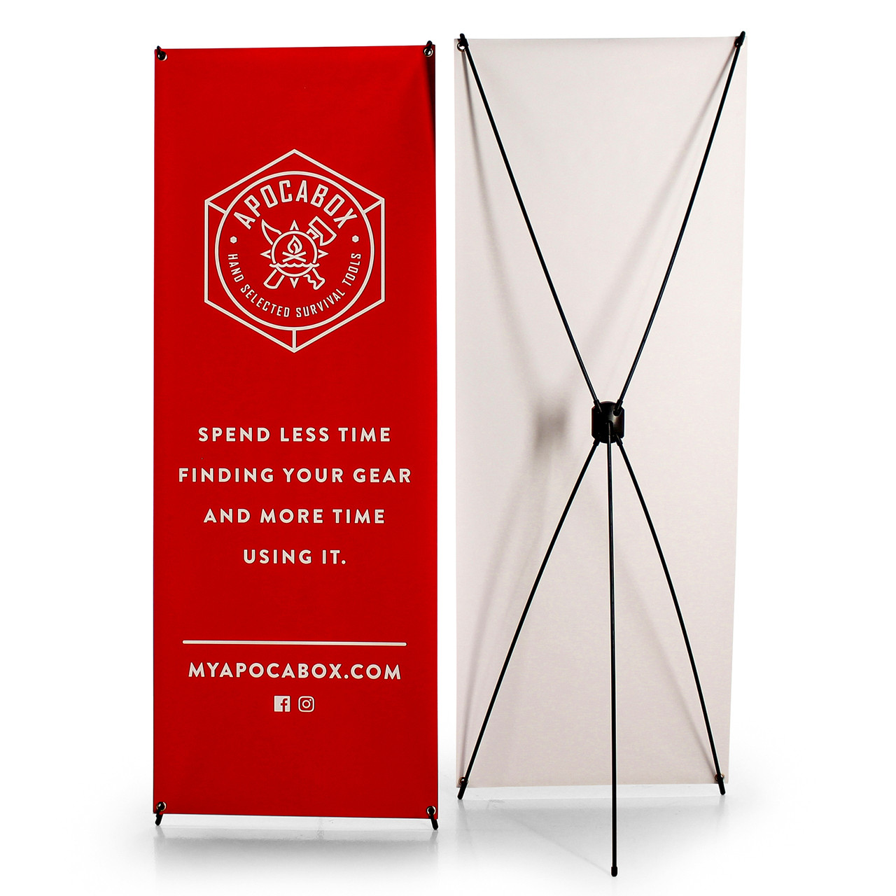 Custom Printed Banner X Stand
