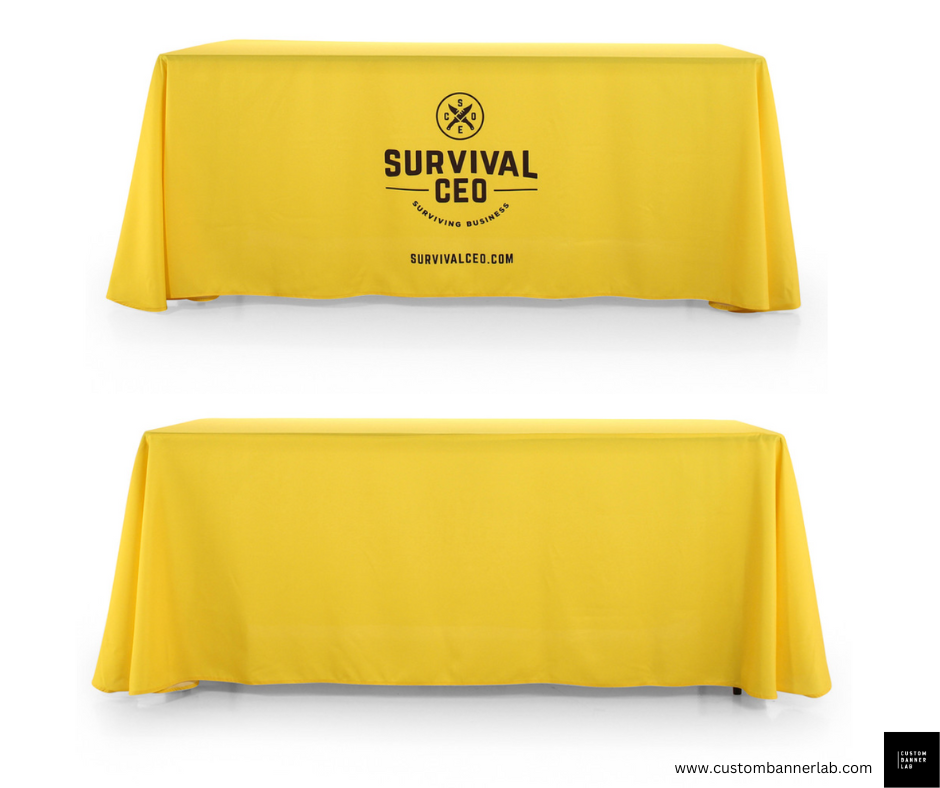 2024 Tablecloth with Logo Trends: 4 Different Tablecloths To Choose For Your Trade Show and ...