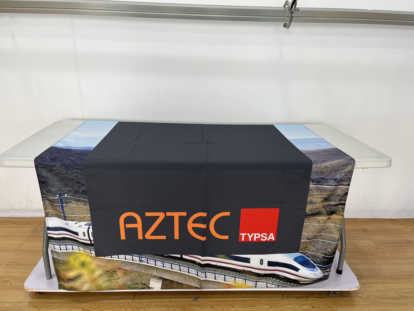 Case Study: CustomBannerLab’s Project for AZTEC Engineering Group, Inc. - Table Runner - Custom ...