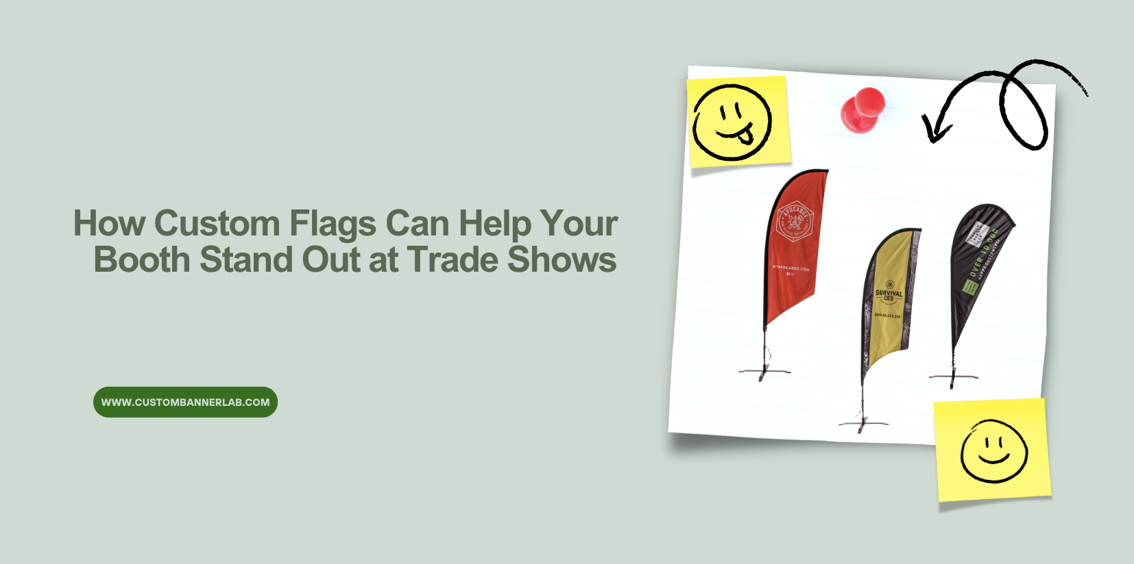 How Custom Flags Can Help Your Booth Stand Out at Trade Shows - Custom ...