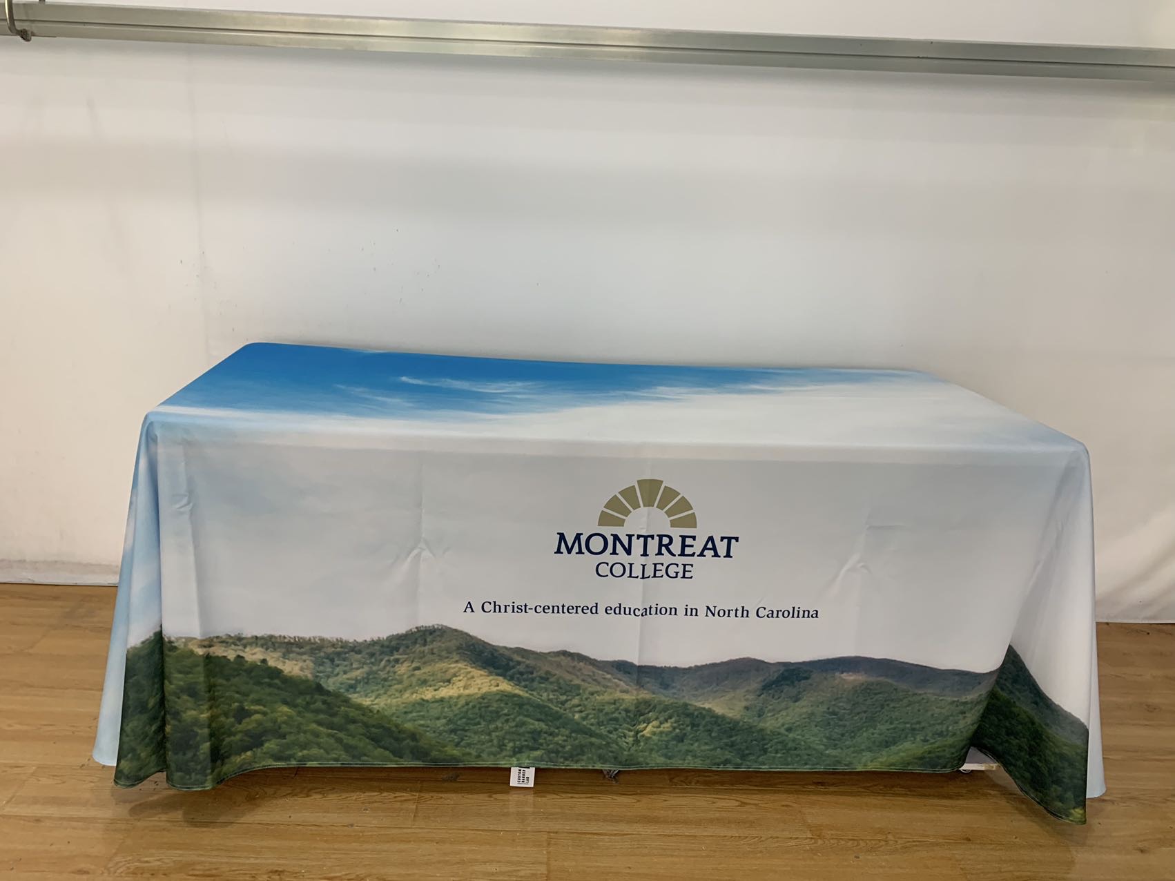 Case Study: Custom Banner Lab's Project for Montreat College's Custom Tablecloth - Custom Banner Lab