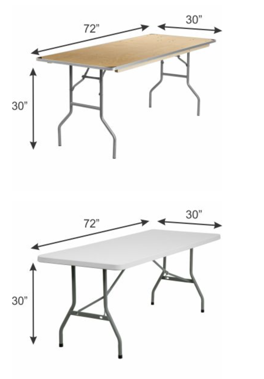 WHAT SIZE OF TABLECLOTH IS A GOOD FIT FOR A 6-FOOT TABLE? - Custom ...