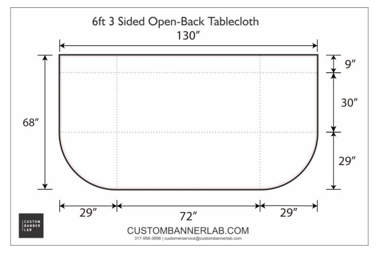 WHAT SIZE OF TABLECLOTH IS A GOOD FIT FOR A 6-FOOT TABLE? - Custom ...