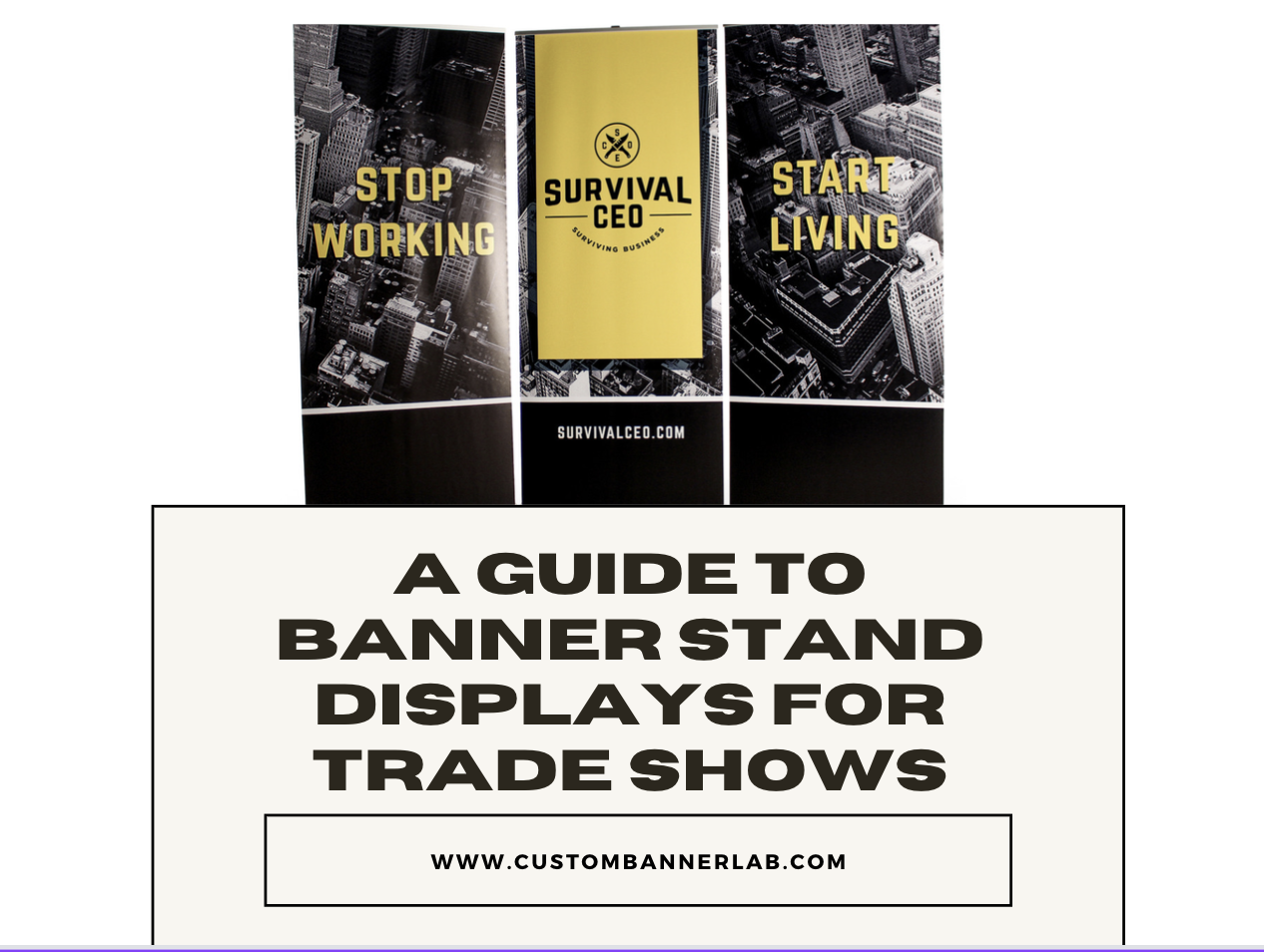A Guide to Custom Banner Stand Displays for Trade Shows - Custom Banner Lab