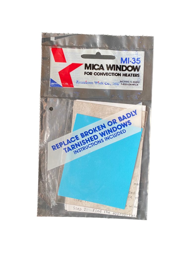 Medium size uncut Mica Window, 3 x 4''. Fits KeroSun heaters.