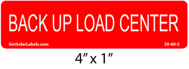 20-60 Back Up Load Center