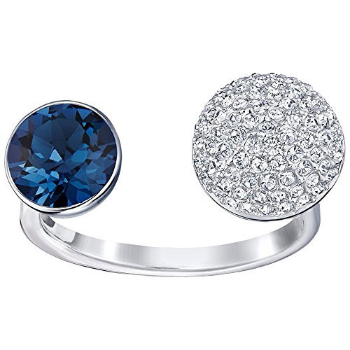 Swarovski Forward Open Ring In Rhodium