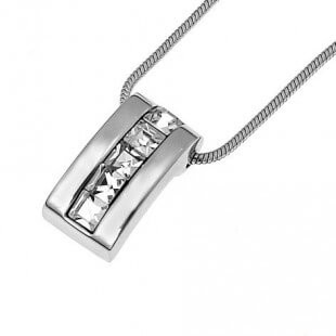 Oliver Weber Rhodium Plated Pendant | Best Accents