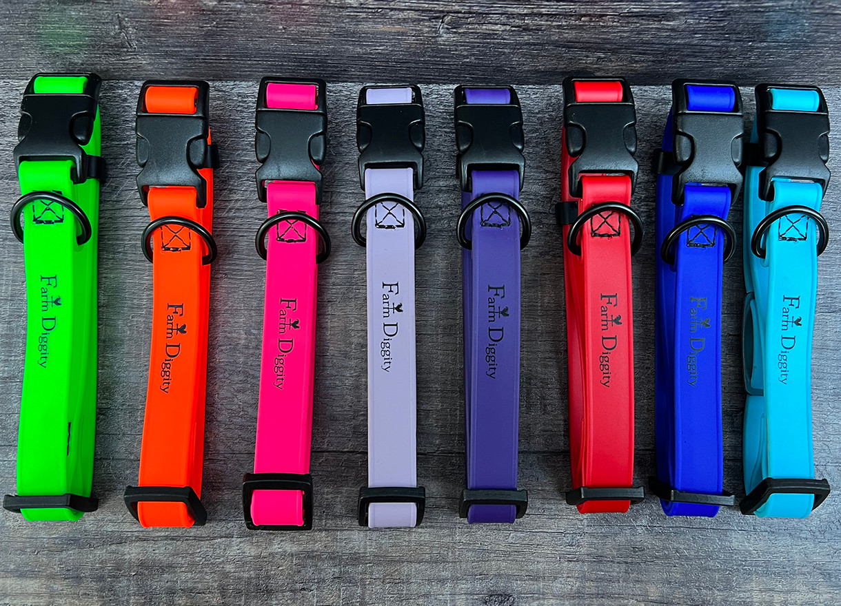 Adjustable buckle Biothane Dog Collars