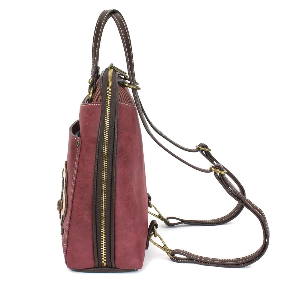 Convertible Back back Purse - Pawprint, Chala
