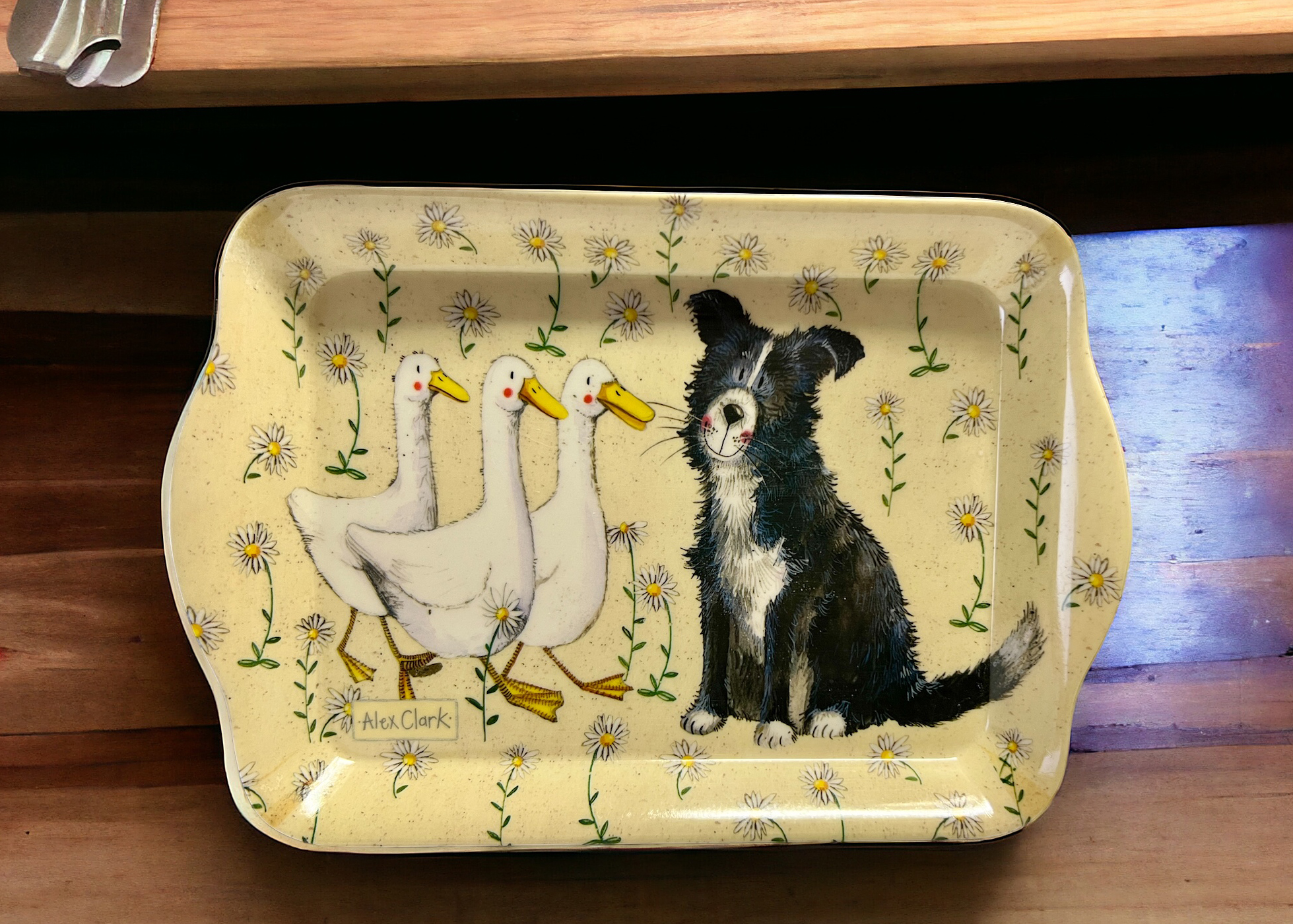Border Collie Daisyfield Farm Tray, Small / Alex Clark - Farm Diggity