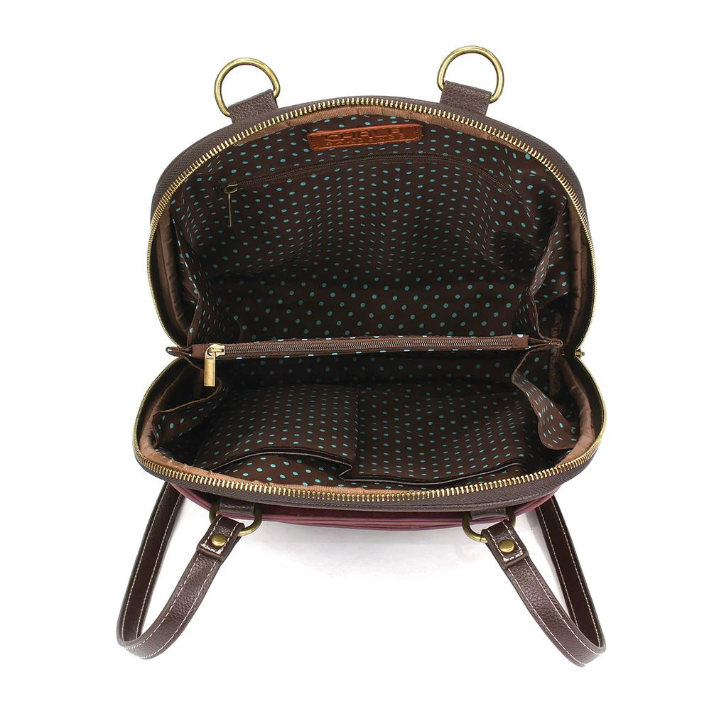 Convertible Back back Purse - Pawprint, Chala