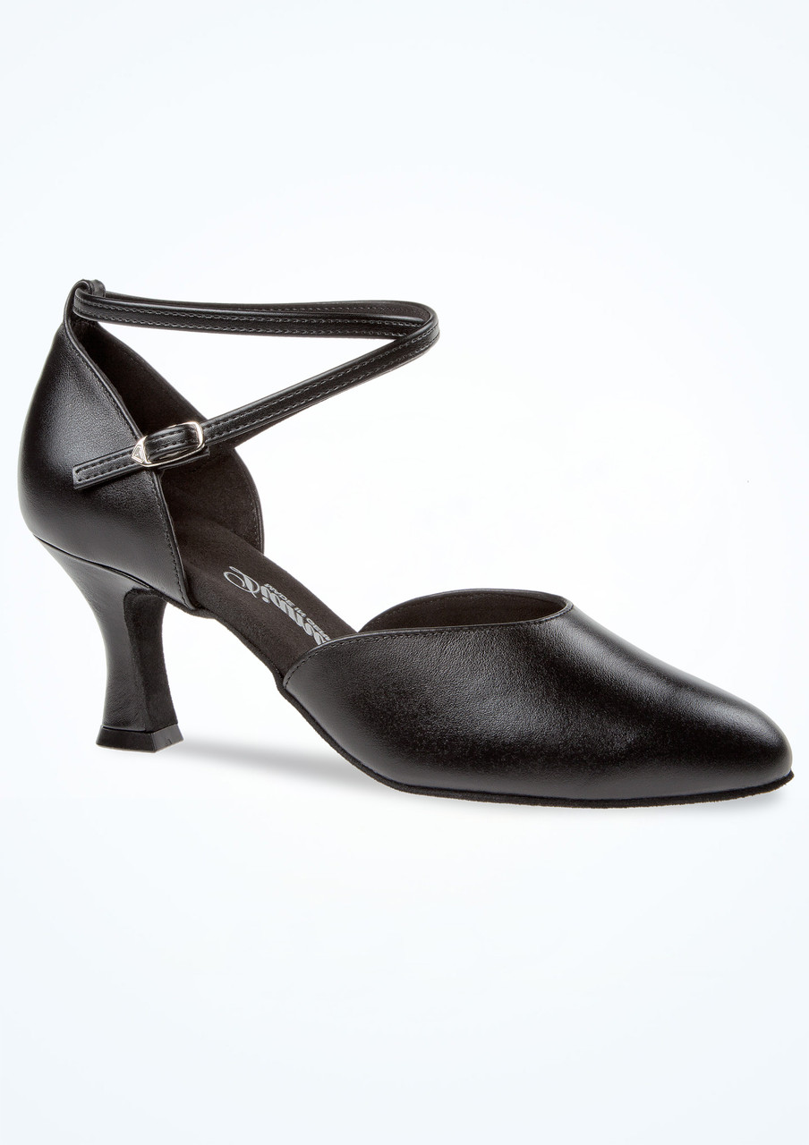 Diamant Ottilie Black Leather Dance Shoe - 2.5" | Move Dance