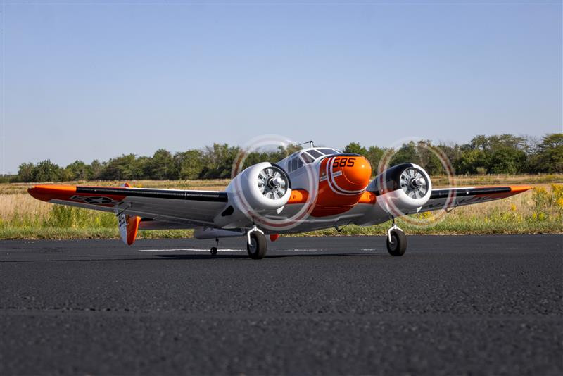 The New E‑Flite Beechcraft D18 RC‑45J 1.5m - Modelflight RC