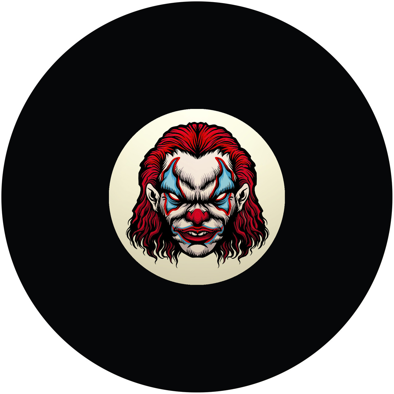 Death-Metal Clown 8 Ball | BorderBilliards.com