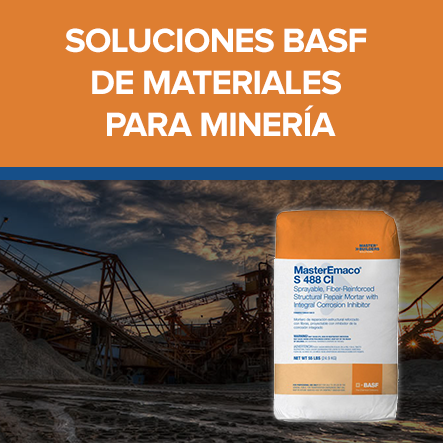 Soluciones BASF (Masterbuilders) de materiales para minería - CTRES