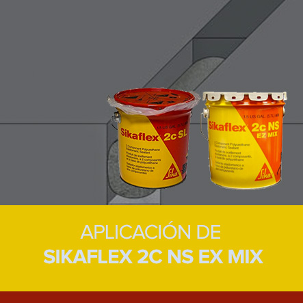 Aplicación de Sikaflex 2C NS EX MIX - CTRES