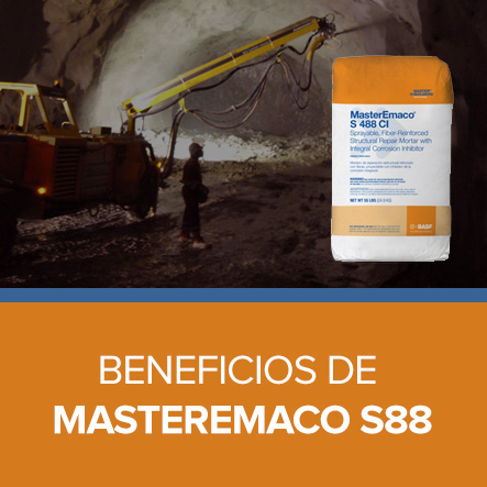 Beneficios de MasterEmaco S88 - CTRES
