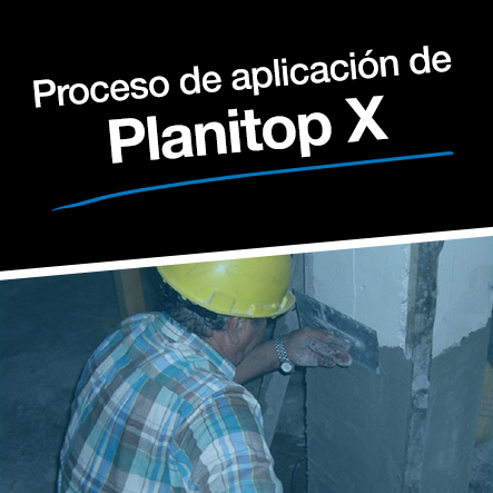 Proceso de aplicación de Planitop X - CTRES