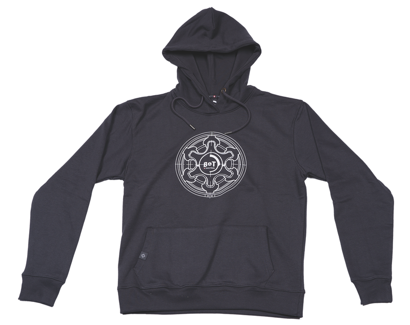 B&T Mens Pullover Hoodie - Black