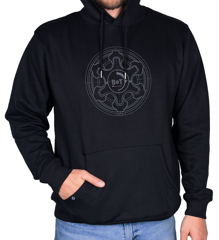 B&T Mens Pullover Hoodie - Black