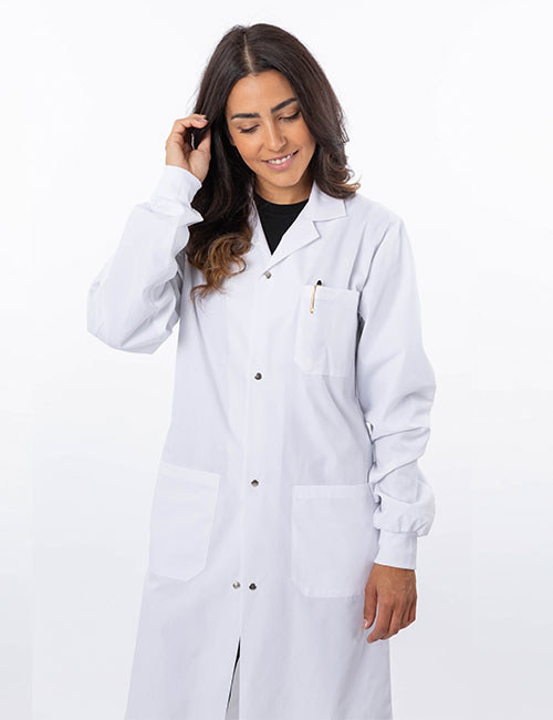 Greentown Unisex 100% Cotton Full Length Medical Lab Coat