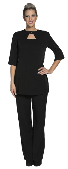 Joanne Martin Triangle Neck Detail uniform tunic
