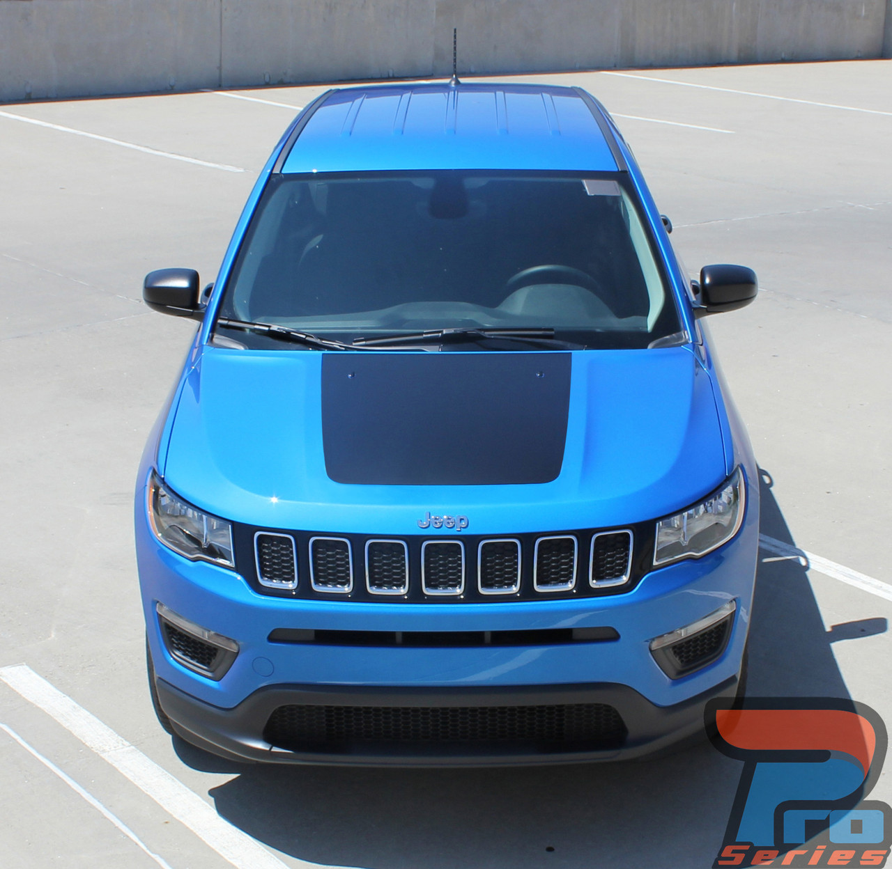Jeep Compass Hood Decals | Hood Graphic | BEARING