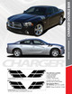 Dodge Charger Hood Stripes Fender Stripes Decals Hash Mark Decals